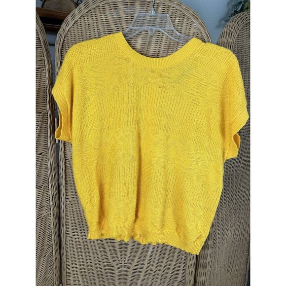 Diana Margo | Sweaters | Vintage Women Sweater Short Sleeve Academia ...